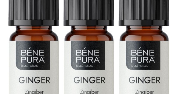 ᐉ 3x Bio Ginger Essential oil - 5ml - Benepura.com