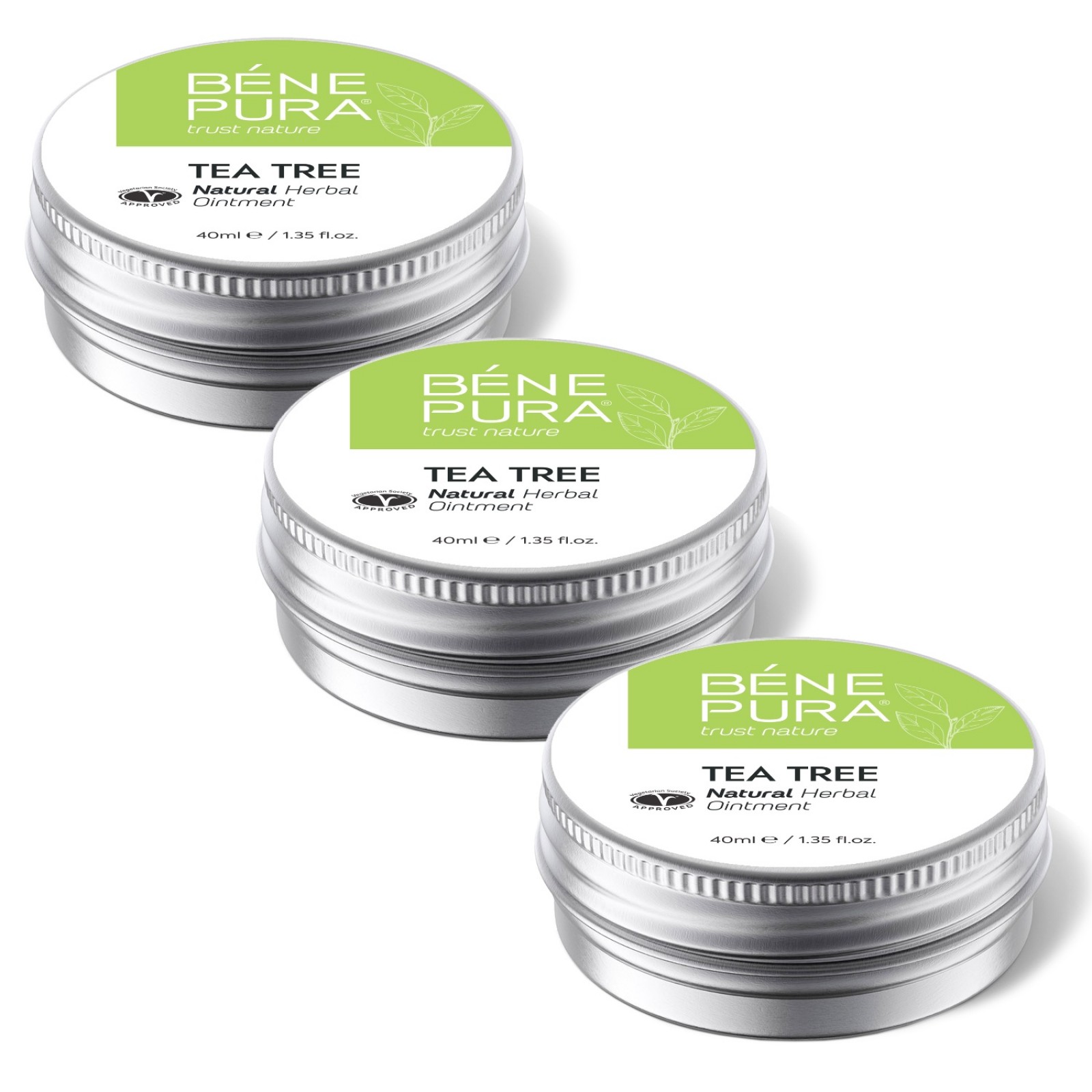 ᐉ 3x Ointment for Itching and Rashes with Tea tree - 40ml - Benepura.com
