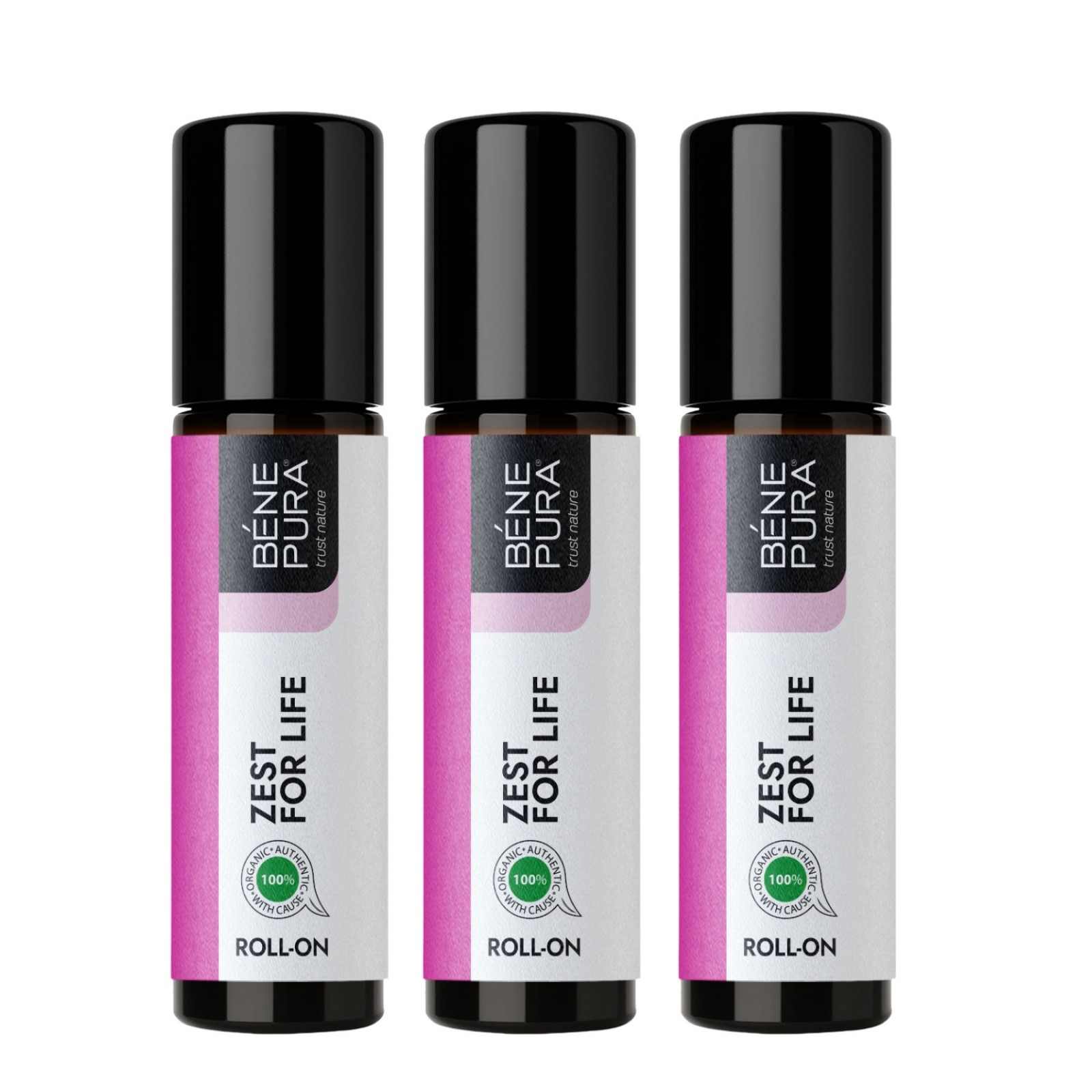 ᐉ 3x Roll-on "Zest for Life" from Bio Essential oils - 10ml - Benepura.com